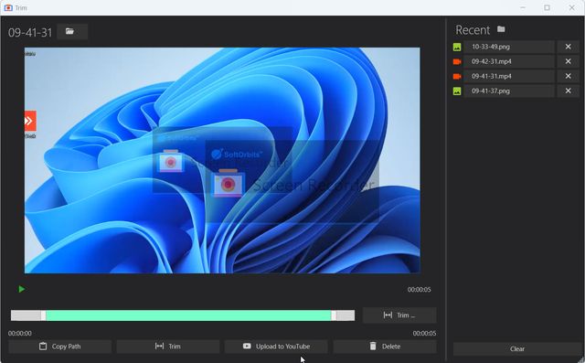 SoftOrbits Screen Recorder för Windows 11 - Gratis nedladdning